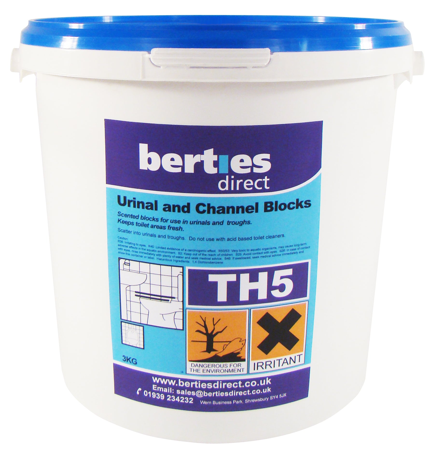 Berties TH5 Urinal & Channel Blocks – Berties Direct