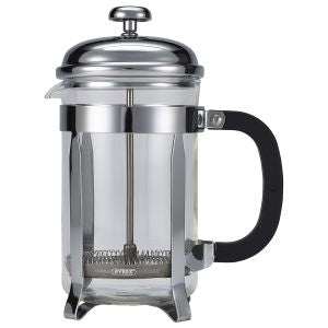 Genware Pyrex Chrome Finish Cafetiere 6 Cup – Berties Direct